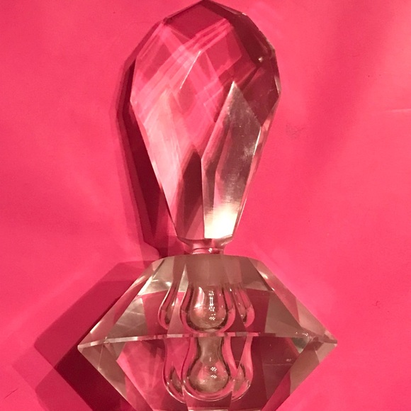 Vintage | Other | Vintageantique Cut Crystal Diamond Shape Perfume ...